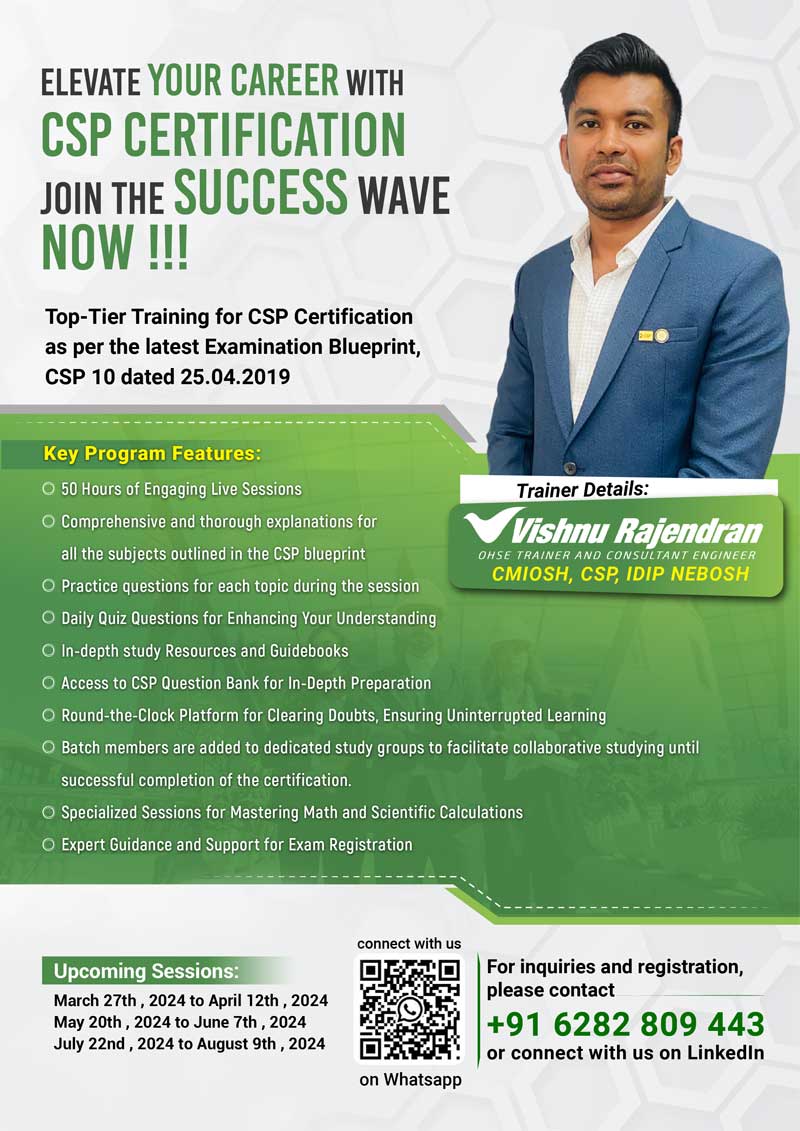 Courses - ASP/CSP Training - Weekday | Zealosh Training & Consultants